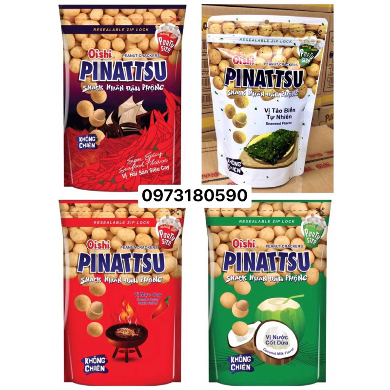 ĐẬU PHỘNG OSHI PINATTSU TÚI ZIP 85Gr | Shopee Việt Nam