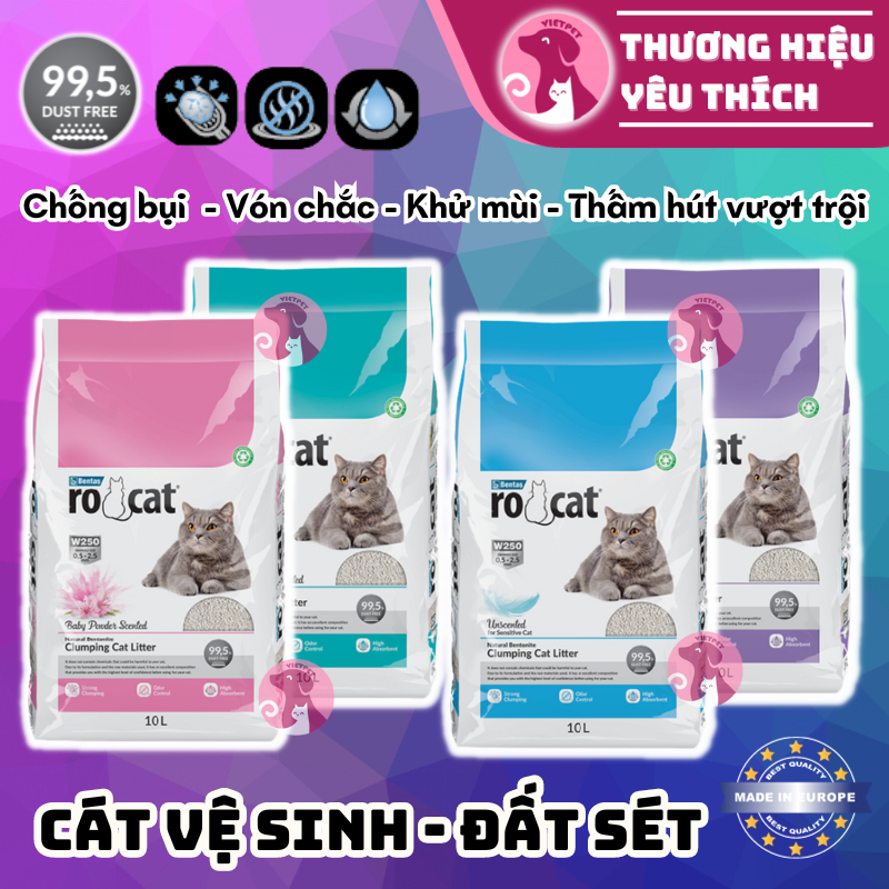 10L|8.5kg ROCAT CÁT VỆ SINH CHO MÈO TỪ THỔ NHĨ KỲ. Siêu vón và không ...