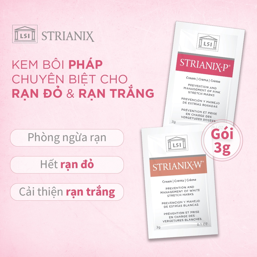Set 10 Gói 3g Kem Rạn STRIANIX Bất kì CHUYÊN BIỆT Rạn Đỏ Và Rạn Trắng ...
