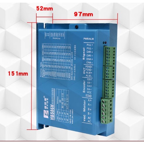 [Tốt] Bộ Động cơ step Hybrid servo 1.2Nm 2.2Nm 3N 4N 4.5N 8.5N 12N 57 60 86 57HSE 60HBSE, driver ...