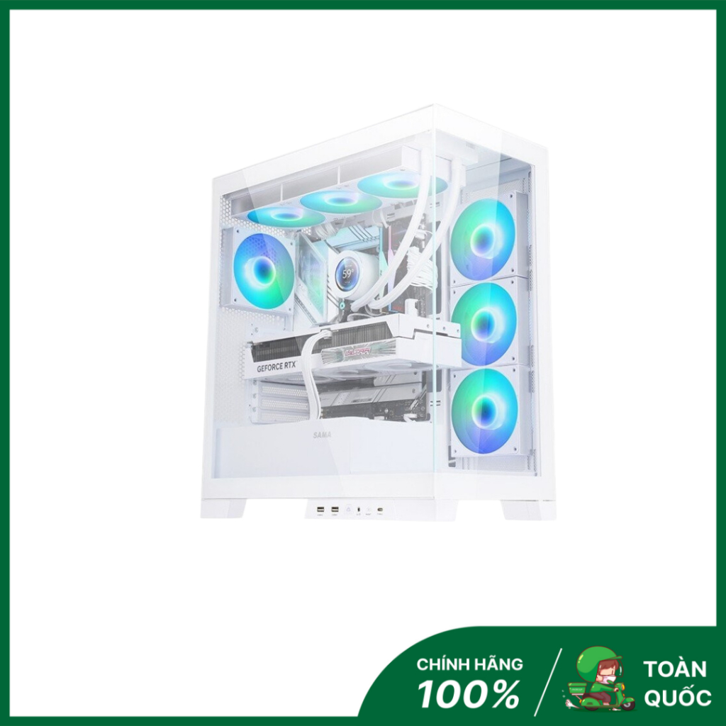 Vỏ Case SAMA 4503 White (ATX - USB C) | Shopee Việt Nam