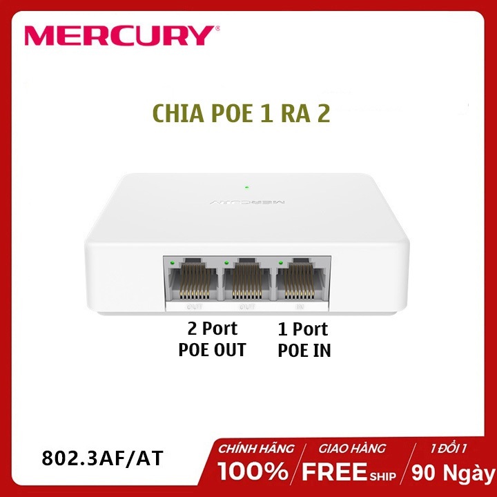 Bộ chia Poe 1 ra 2 Mercury S12P, giải pháp hiệu quả cho thi công, Tiết kiệm chi phí cho hệ thống ...