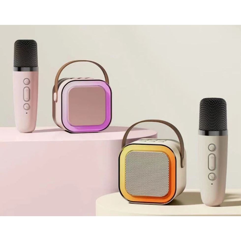 Loa Bluetooth Karaoke Mini K12 ,D1Siêu Hay, Kèm 2 Micro Mini, Chất Âm ...