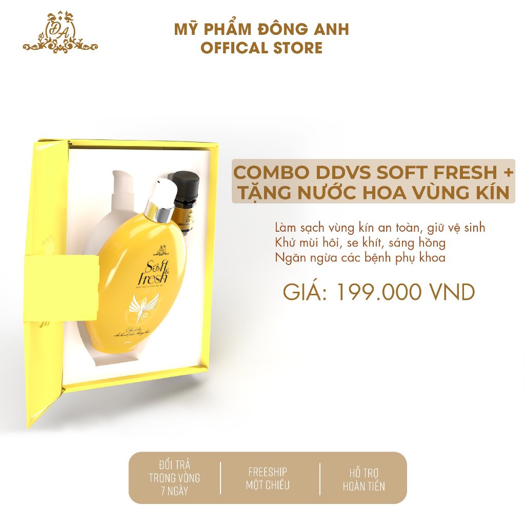 DUNG DỊCH VỆ SINH Soft & Fresh - Mua 1 DDVS TẶNG 1 CHAI NƯỚC HOA ( CHE ...