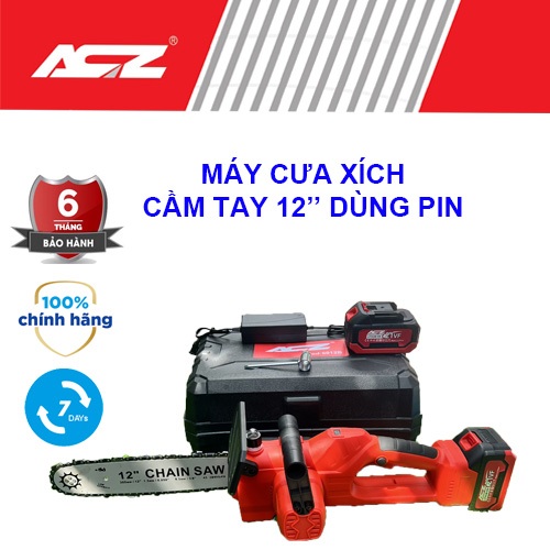 Máy cưa xích cầm tay dùng pin lam 12'' | Shopee Việt Nam
