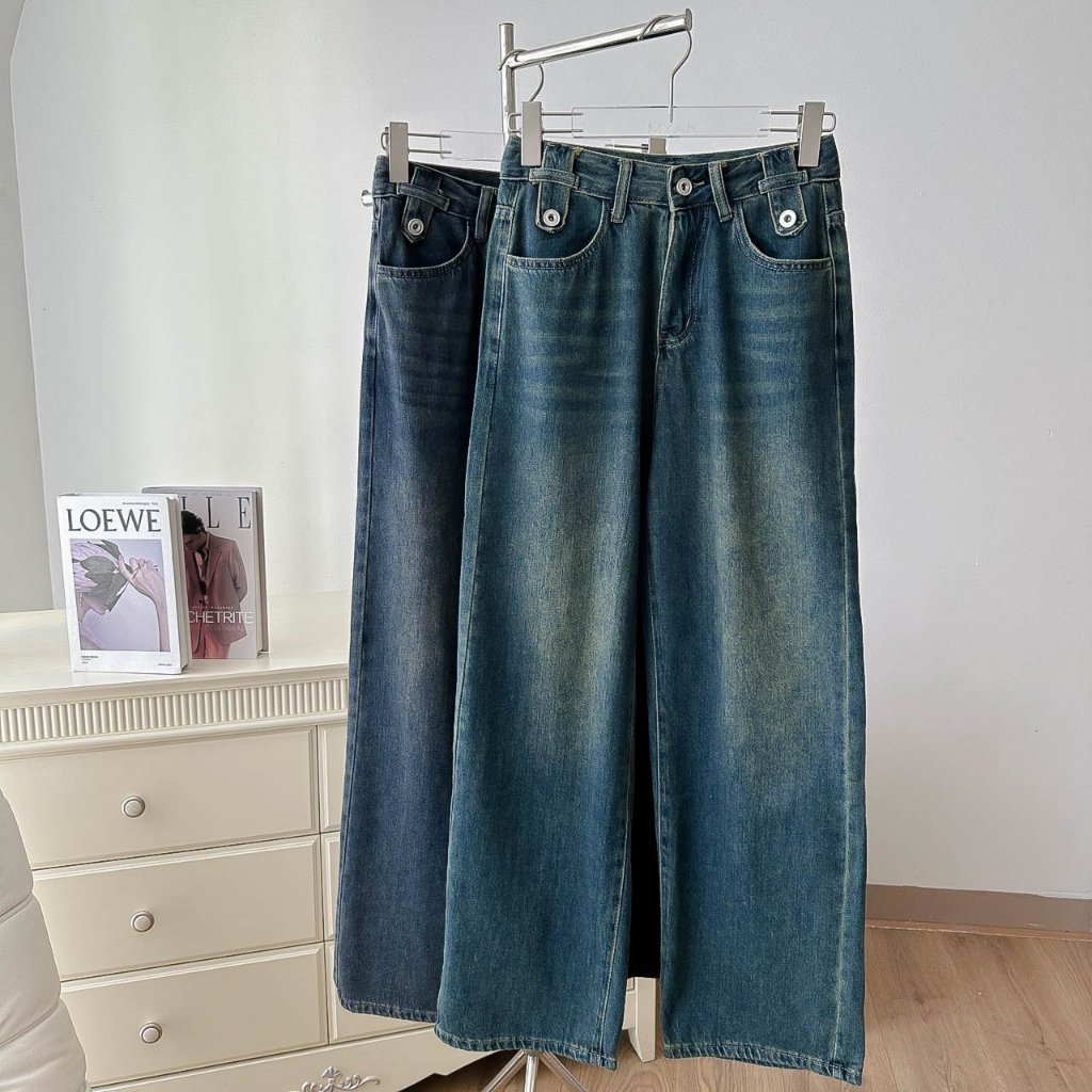 MYAN DESIGN Quần Jeans Ống Đứng Thiết Kế Đỉa Ngang Cách Điệu Q102314 ...