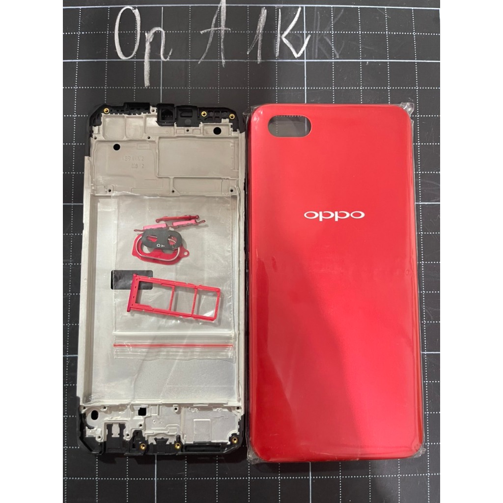 Bộ vỏ thay thế Oppo A1K kèm khay sim và kính camera | Shopee Việt Nam