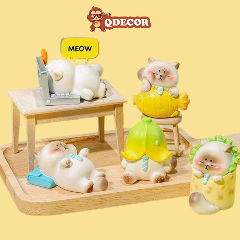 Mô Hình Blind Box Mèo Nhân Viên Văn Phòng Nhiều Kiểu Dáng, Biểu Cảm ...
