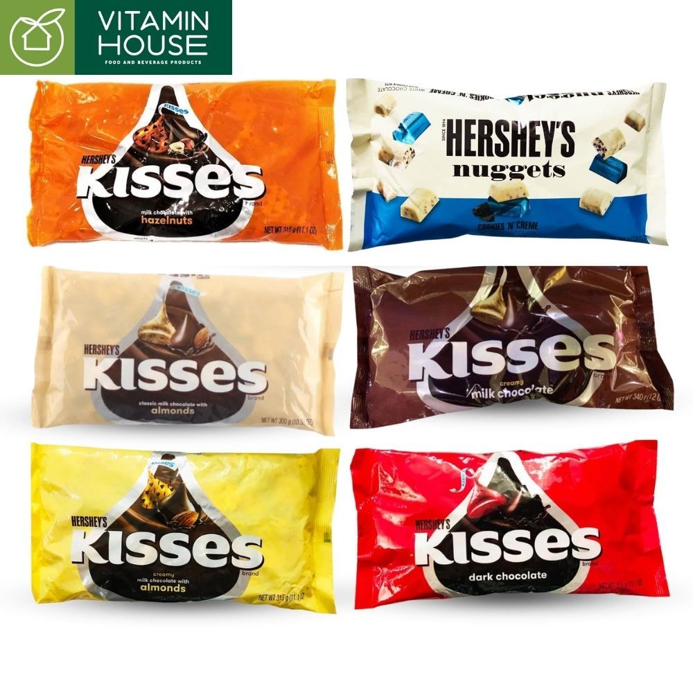 Socola Hershey's Kisses Hạnh Nhân Gói 300g -Vitamin House | Shopee Việt Nam