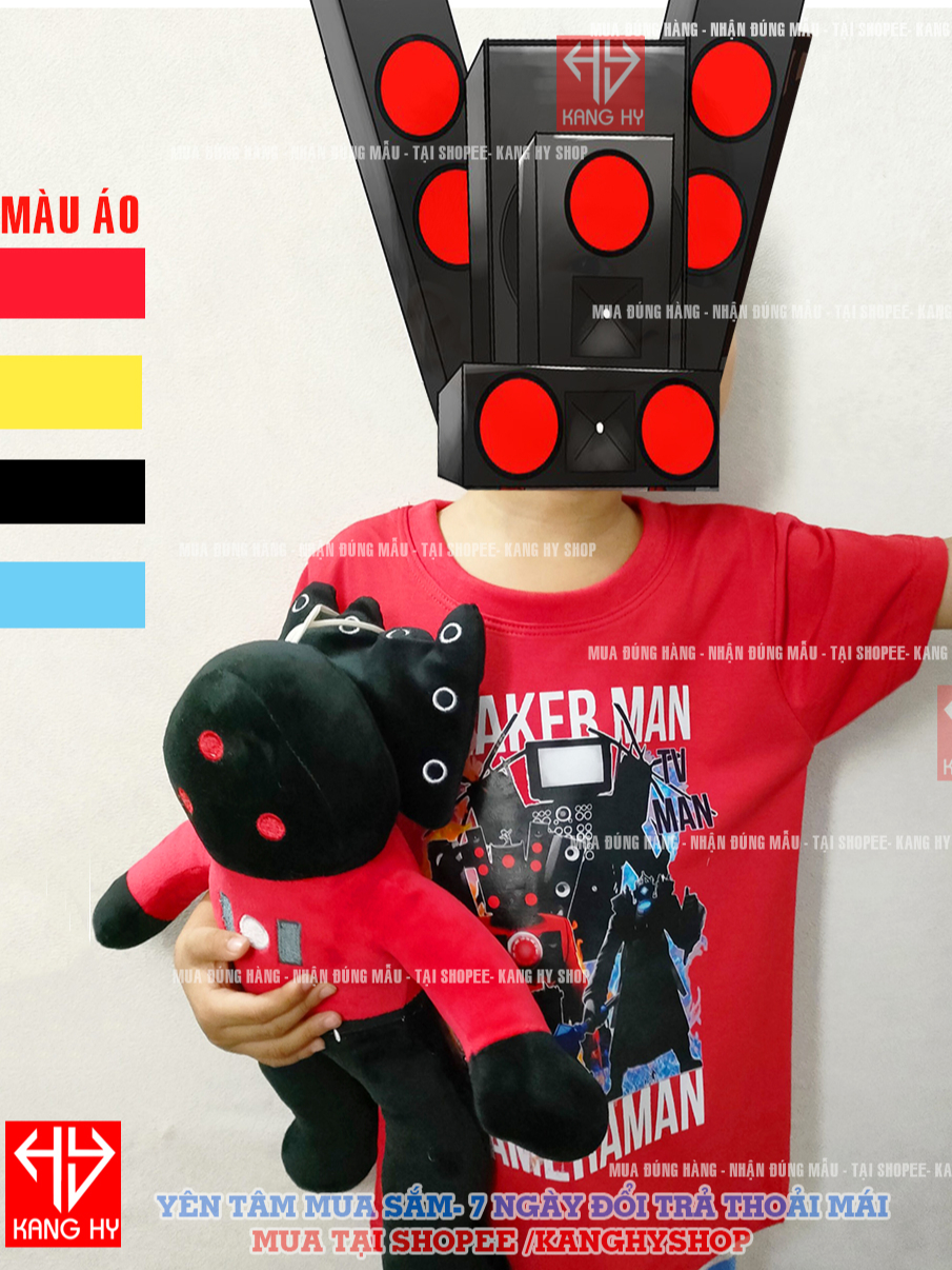 Áo Thun Speaker Man TV Man Cameraman 3 nhân vật - Có Nhiều Màu Bossman ...