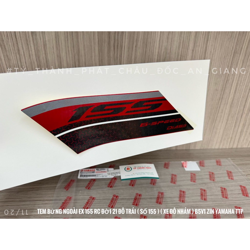 Tem bửng ngoài Ex 155 RC đời 21 Đô Trái ( số 155 ) ( Xe Đô Nhám ) B5V1 ...