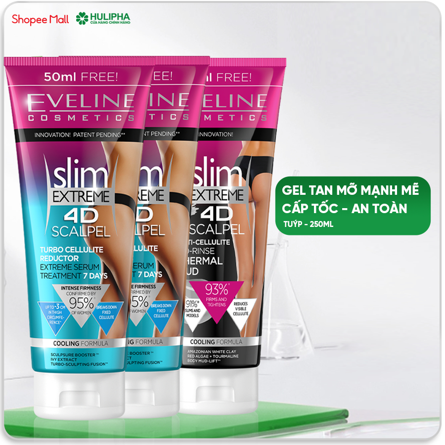 Gel Tan Mỡ EVELINE Slim Extreme 4D Mạnh Mẽ 250ml | Shopee Việt Nam