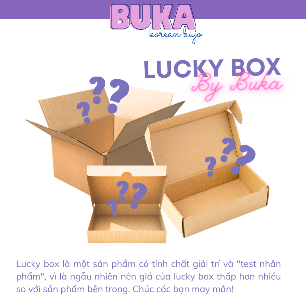 Lucky box Buka test nhân phẩm đồ kpop Toploader, card, sticker (4-8 món ...