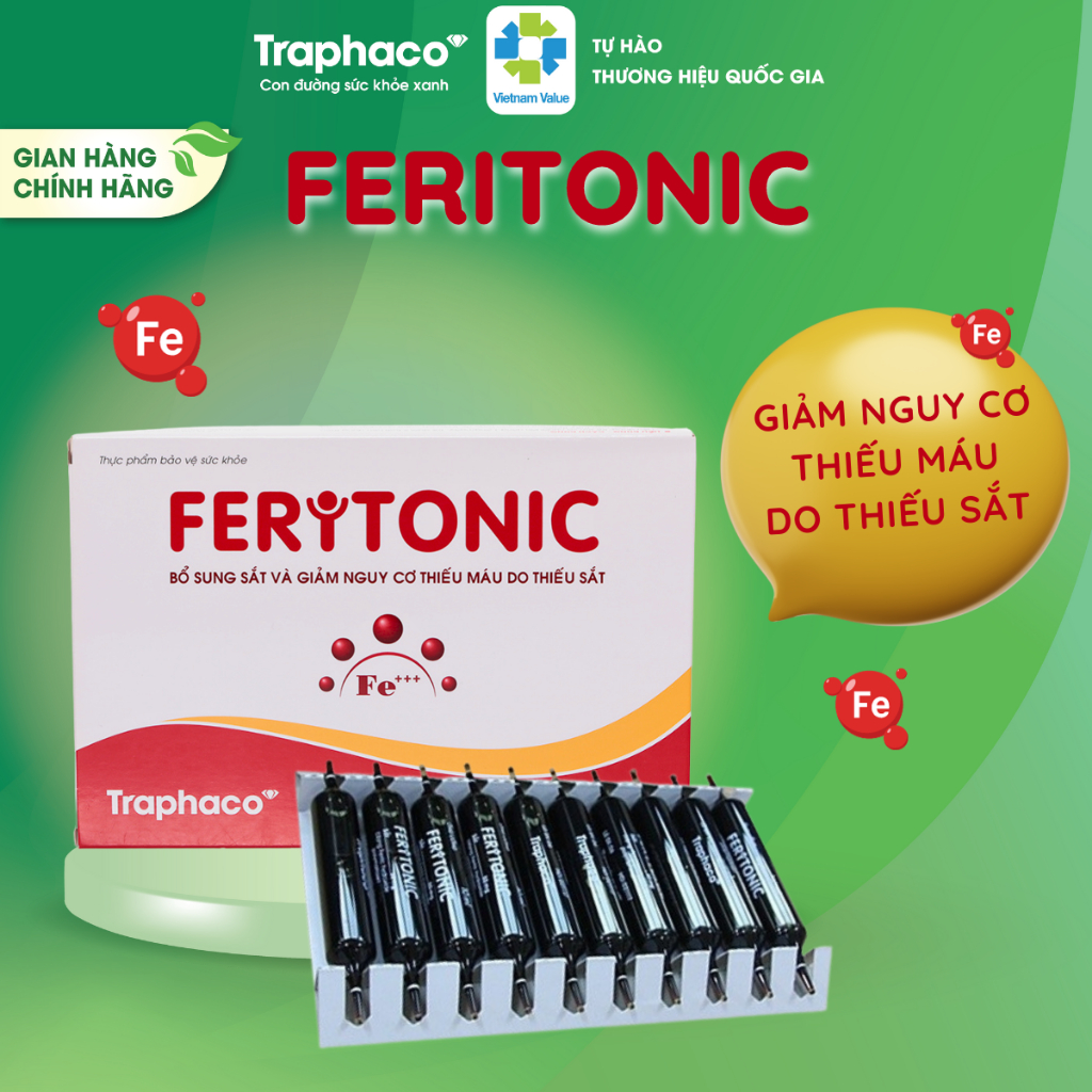 Sắt Cho Bé Và Mẹ Bầu FERITONIC Traphaco Bổ Sung Sắt, Giảm Nguy Cơ Thiếu ...