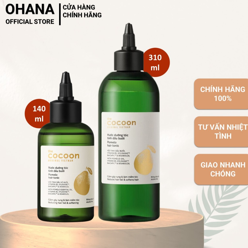 Nước Dưỡng Tóc COCOON Tinh Dầu Bưởi COCOON Pomelo Hair Tonic (140ml ...