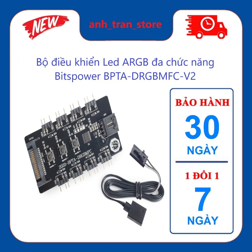 Bộ điều khiển Led ARGB đa chức năng Bitspower BPTA-DRGBMFC-V2 | Shopee Việt Nam