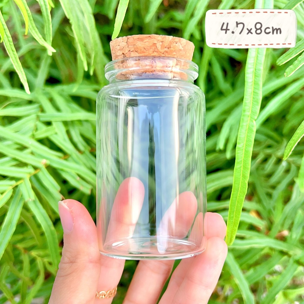 LỌ THỦY TINH NÚT BẦN CAO CẤP DUNG TÍCH LỚN 50ML/60ML/80ML/95ML/110ML/130ML ĐƯỜNG KÍNH 4.7CM ...