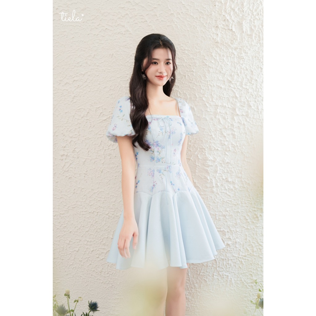 TIELA Đầm váy hoa xanh - Melodi Dress | Shopee Việt Nam