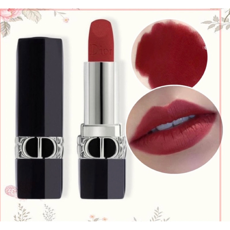 [Pháp] Son Dior Rouge Velvet 854 Rouge Shanghai Màu Đỏ Cherry.Full box ...