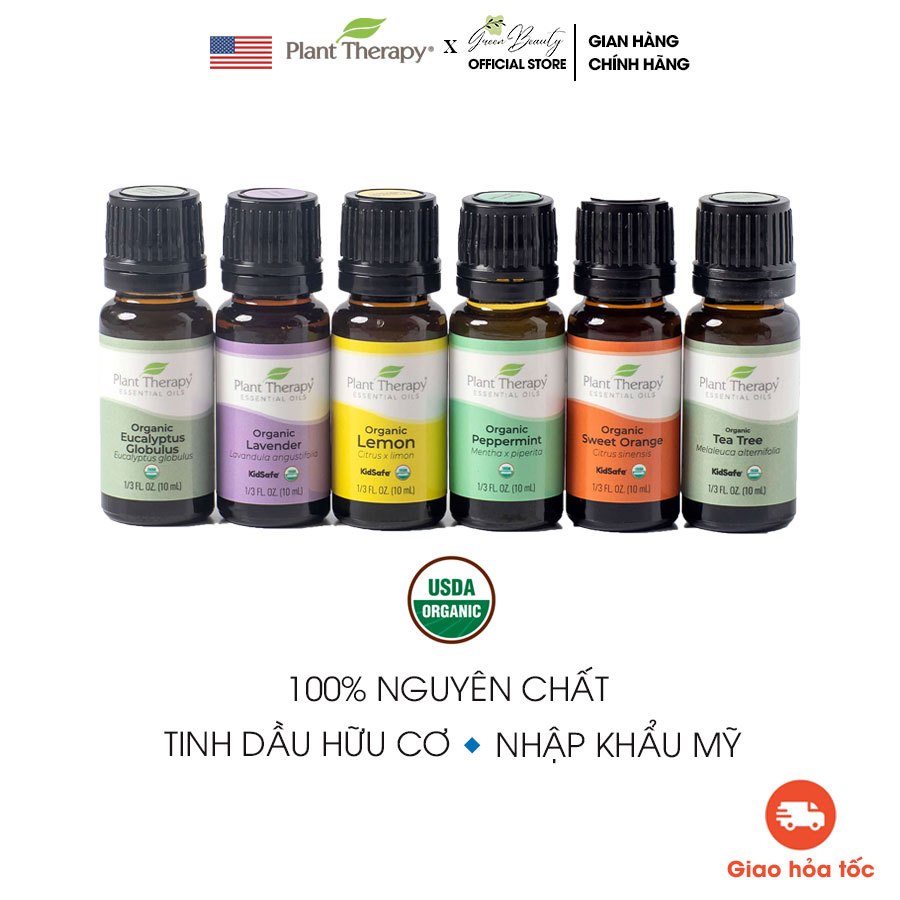 Tinh Dầu Hữu Cơ Nguyên Chất Nhập Mỹ Plant Therapy Organic USDA Organic Kid Safe Essential Oil ...