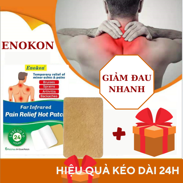 [Quà] Enokon Miếng Dán Hồng Ngoại thảo dược giảm đau nhức, giảm mỏi cơ, đau mỏi khớp, hiệu quả ...