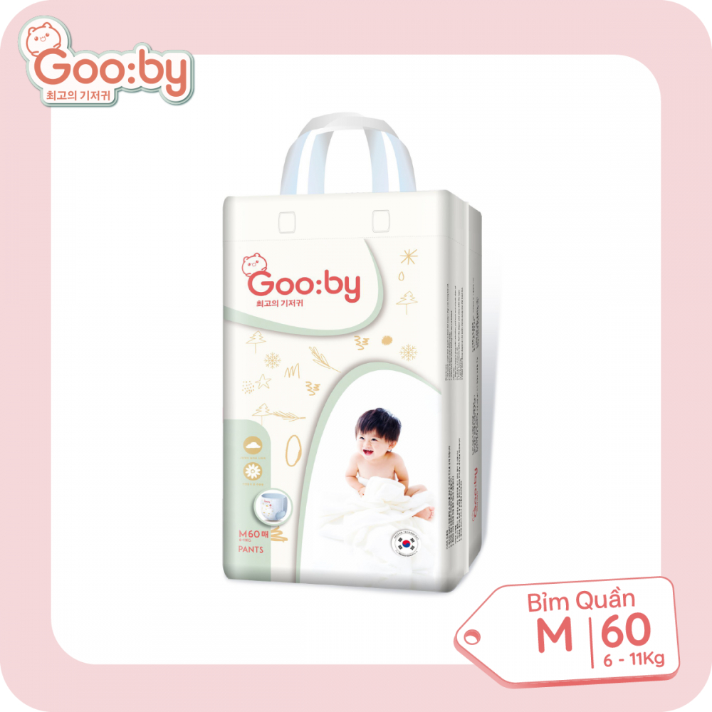 [MUA LÀ CÓ QUÀ] Tã bỉm GOOBY Hàn Quốc dán quần ngày đêm chống tràn hiệu quả đủ size M/L/XL/XXL ...