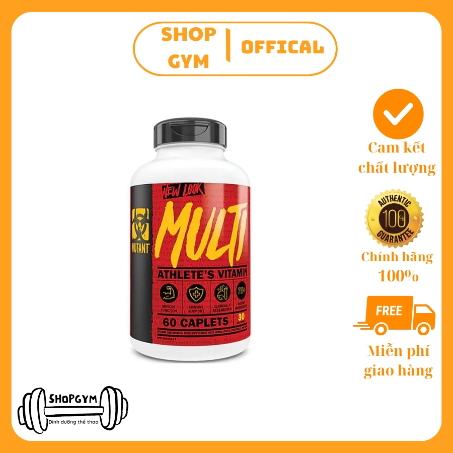 MUTANT Multi Vitamin, 60 Tablets, vitamin tổng hợp nâng cao đề kháng ...