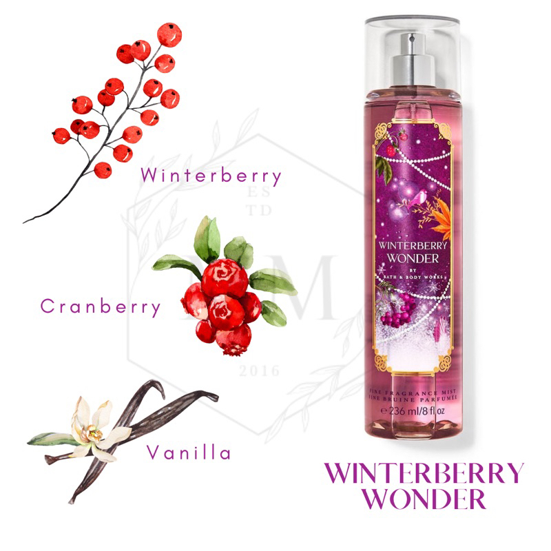 [Moomoocos] Winterberry Wonder - Xịt thơm toàn thân Bath & Body Works ...