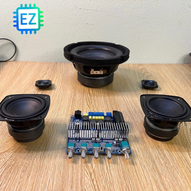 Combo làm loa 2.1 200W, 1 mạch Gem 2.1, 1 loa sub JBL 16cm, 2 loa ...