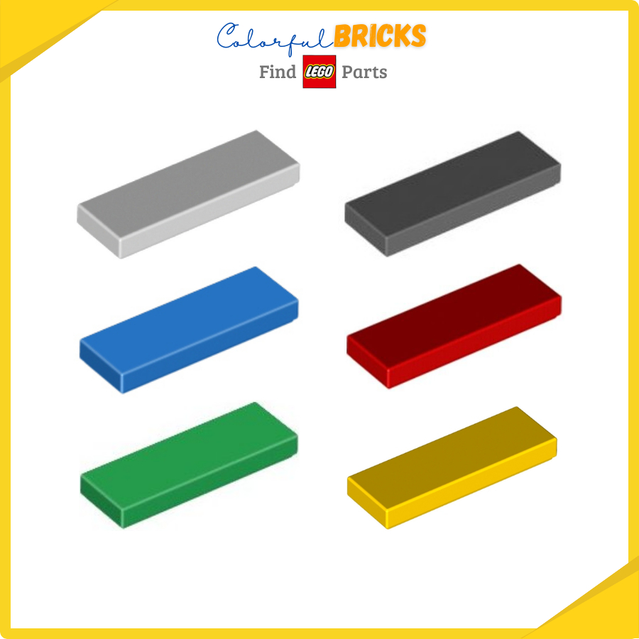 Gạch Lego chính hãng | Tấm trơn lót nền 1x3 | Tile 1 x 3 | ID: 63864 ...