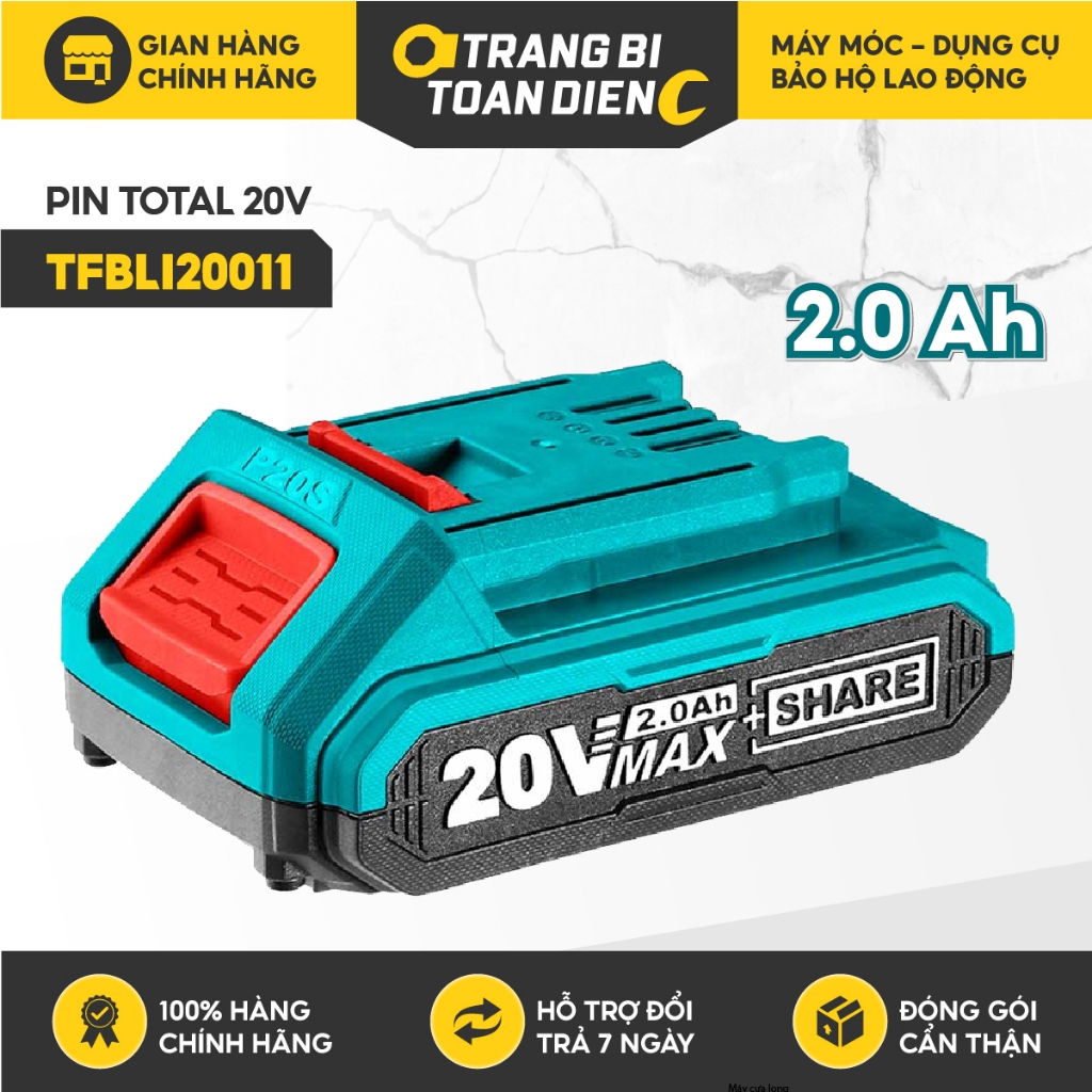 Pin Lithium-Ion 20v Total TFBLI20011 đèn led phù hợp tất cả dòng sản ...