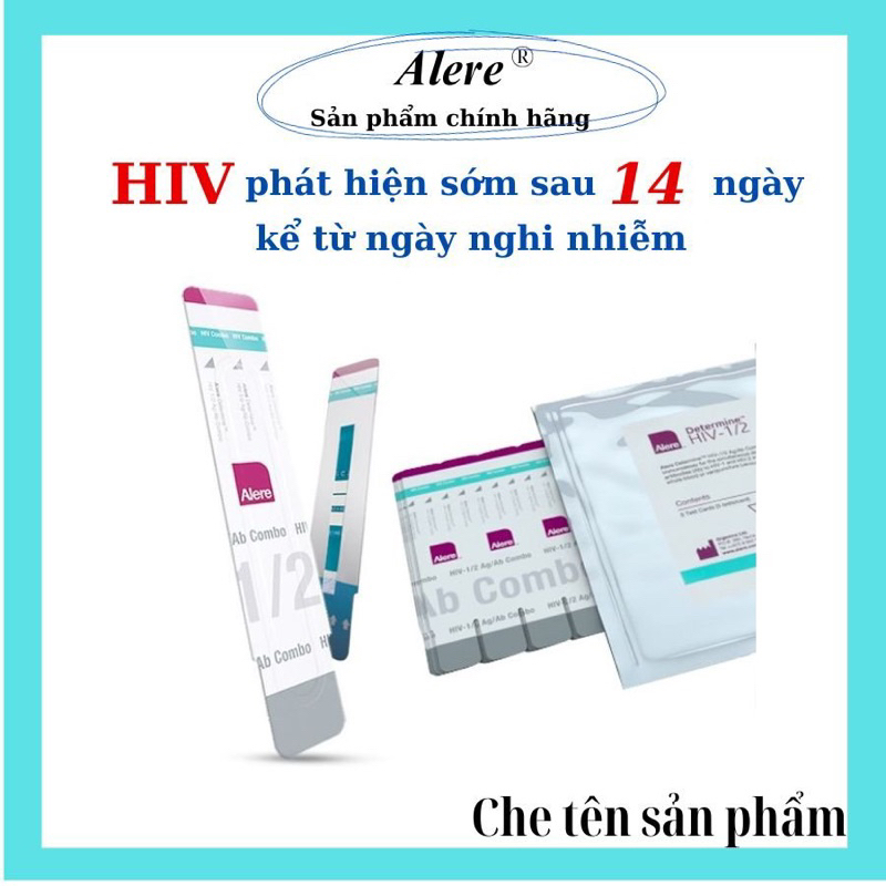Que test HIV Alere combo Ag/ab phát hiện sớm 14 ngày kết quả chính xác ...