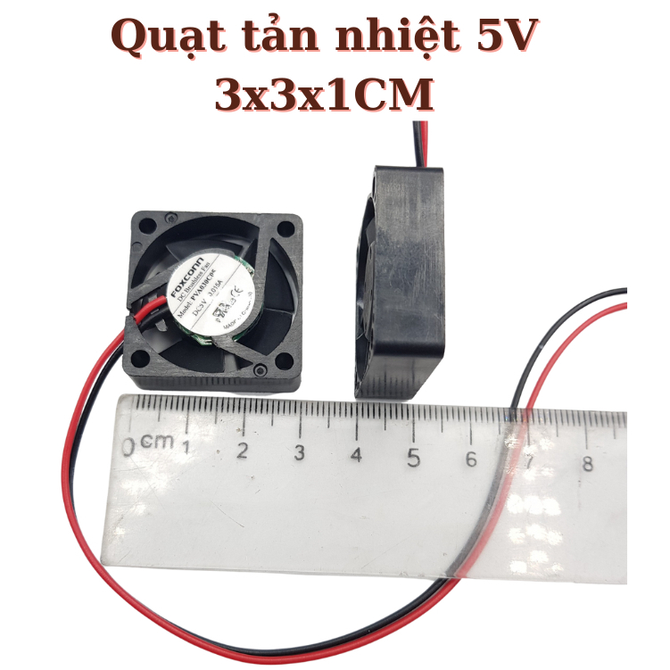 Quạt tản nhiệt 5V 3CM quạt 5V 3x3x1CM 3010 cho thiết bị điện tử FAN 3CM ...