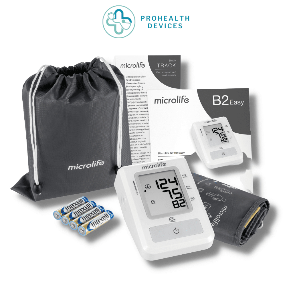 Máy đo huyết áp tự động Microlife B2 Easy CN bơm thông minh Gentle+ và ...