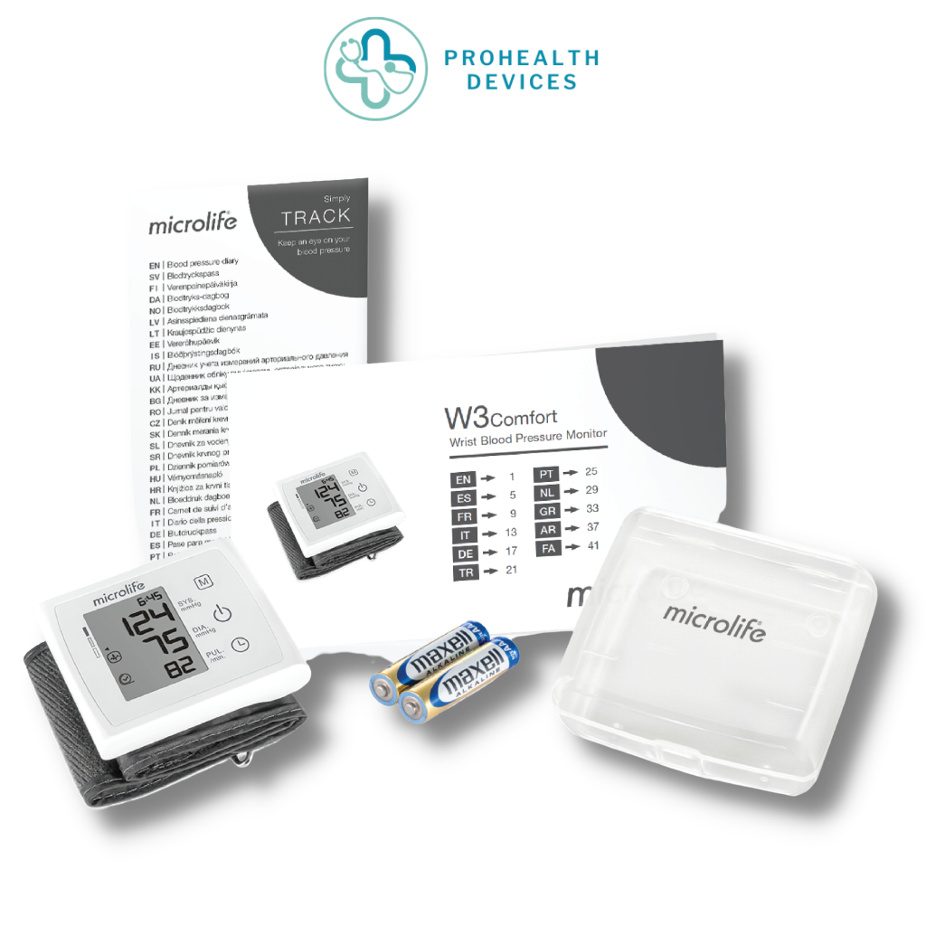 Máy đo huyết áp cổ tay đo tự động Microlife W3 Comfort CN đo thông minh ...