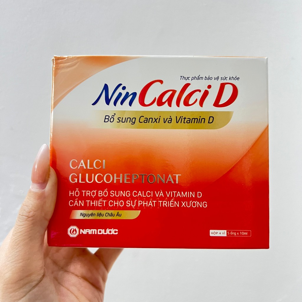 Nin Calci D bổ sung Vitamin D và calci hộp 20 ống | Shopee Việt Nam