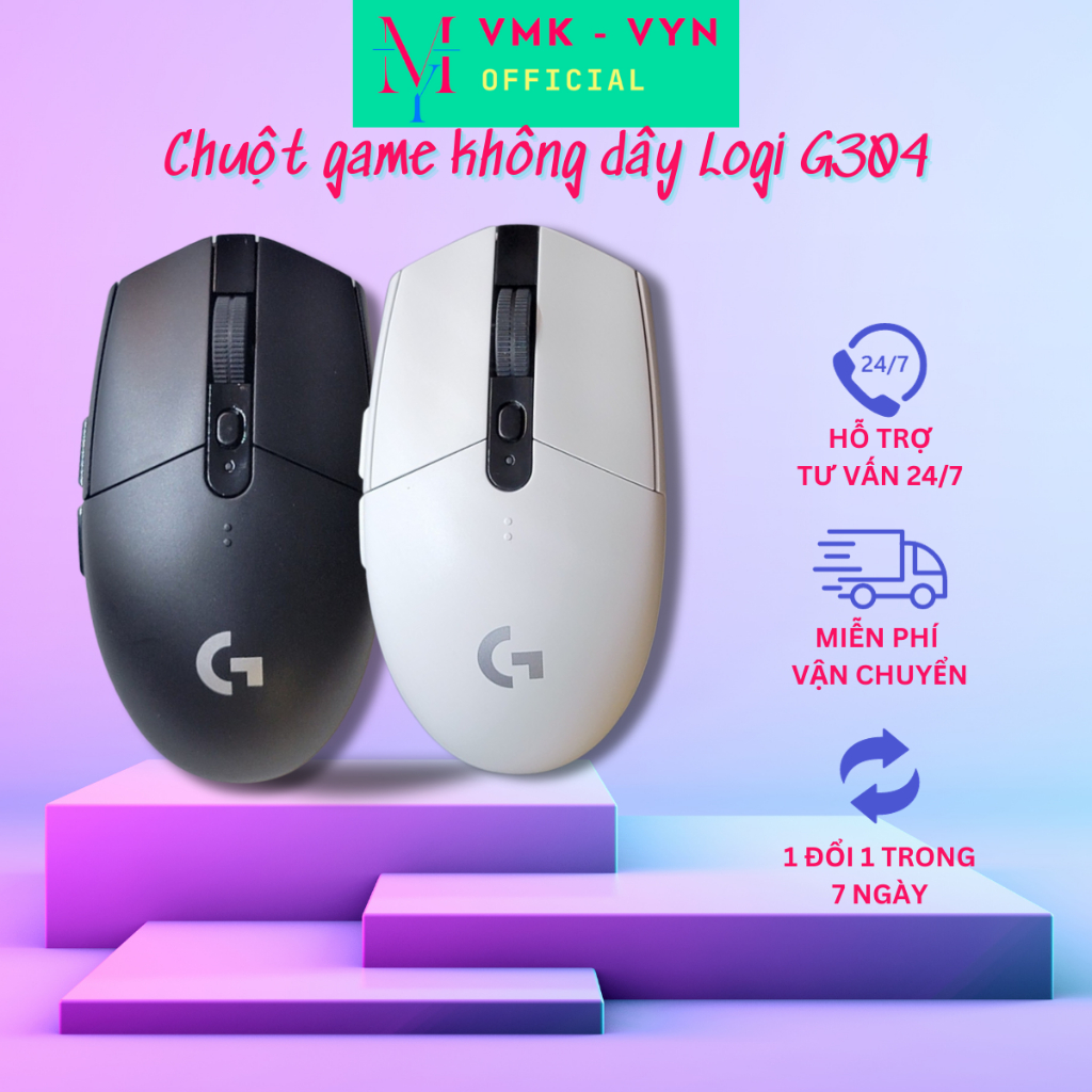 Chuột game không dây Logitech G304 - Tùy Chỉnh RGB, 6 Nút Lập Trình ...