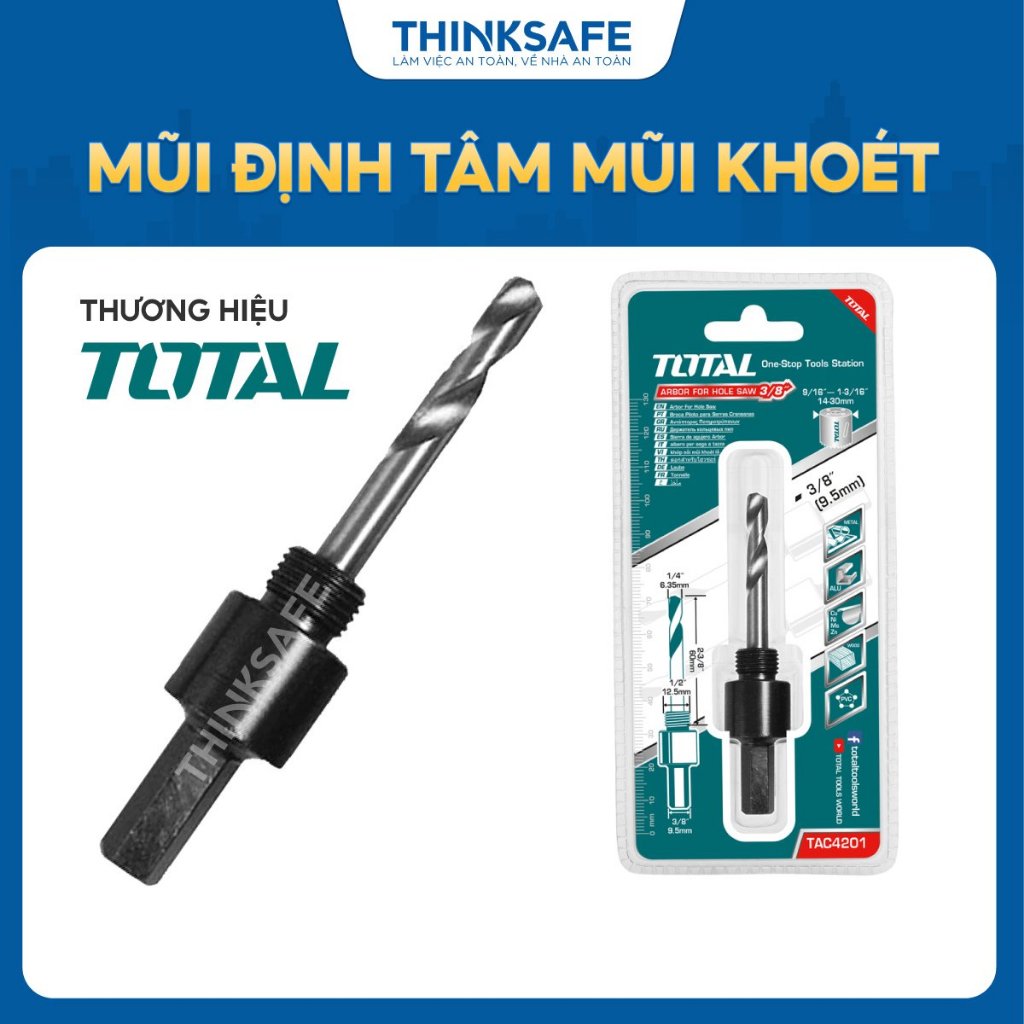 Mũi định tâm, Khớp nối của mũi khoét lỗ Total TAC4201/TAC4202 đầu lục ...