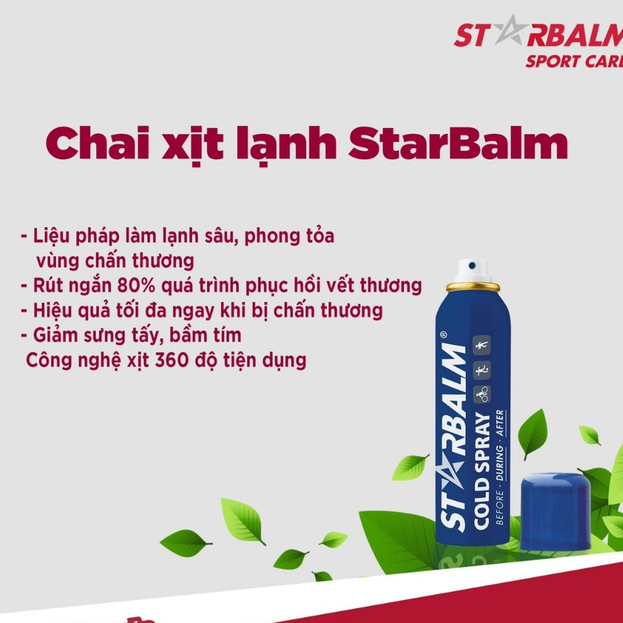 Chai xịt lạnh Starbalm Cold Spray Chính Hãng - Hà Lan (150ml) | Shopee ...