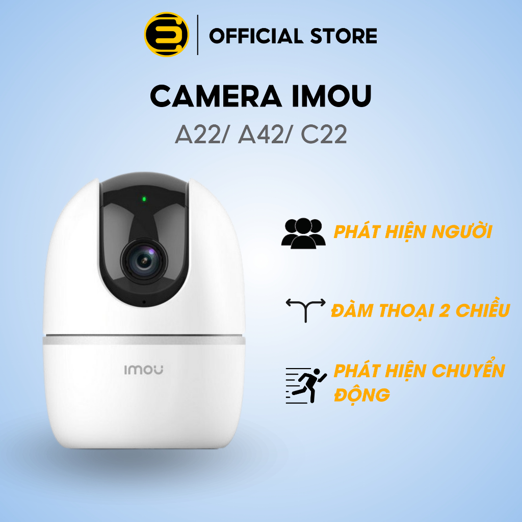 Camera wifI IMOU A22 (2MP) - A42 (4MP) - C22 (2MP) - Quay (360 độ ...