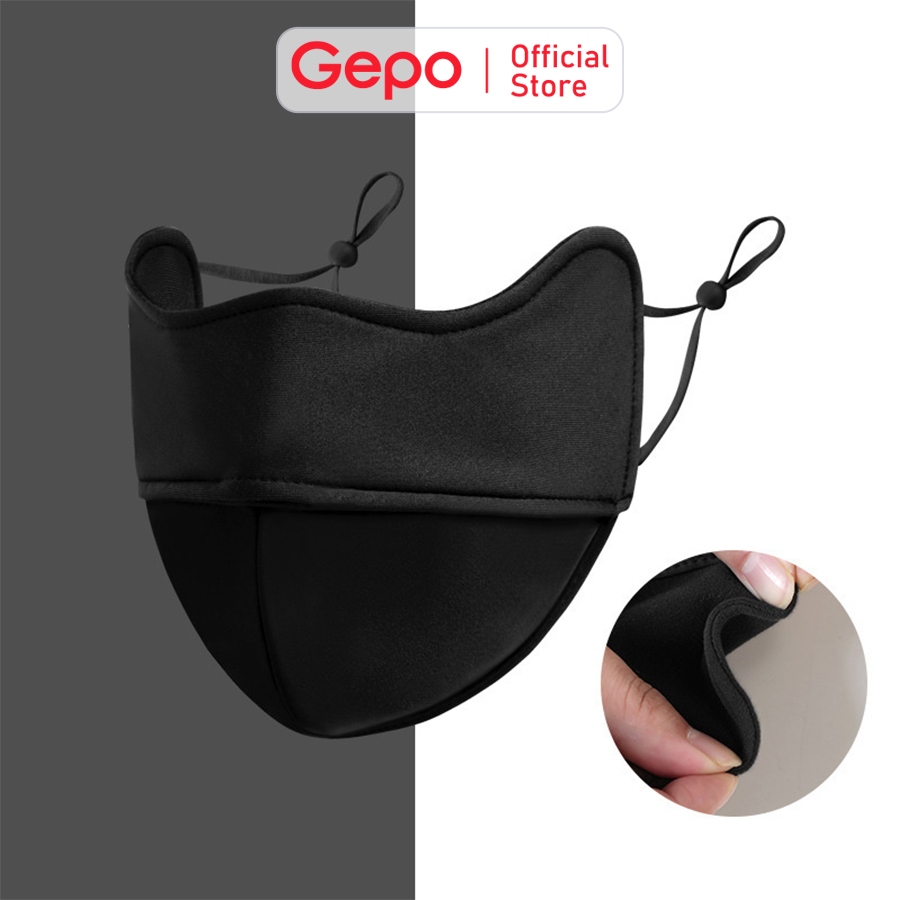 Khẩu Trang Vải Mùa Đông Chống Nắng Chống Tia UV UPF50+ Chất Liệu Lụa Băng Mềm Mịn Thoáng Mát ...