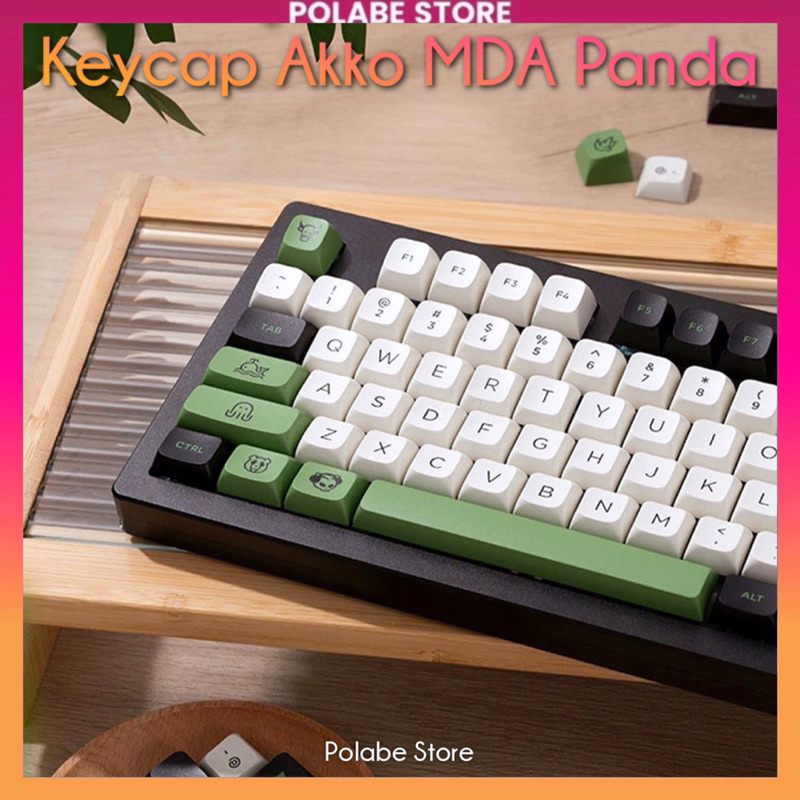 Keycap Akko MDA Panda Profile PBT 2shot bàn phím cơ - Polabe Store ...
