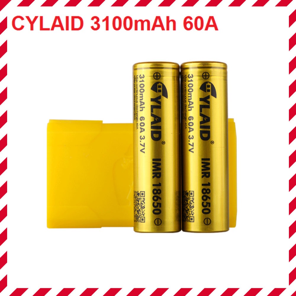 [SIÊU RẺ - HỎA TỐC] Pin Cylaid 3100mAh 18650 - giá 1 viên, mua 2 viên ...