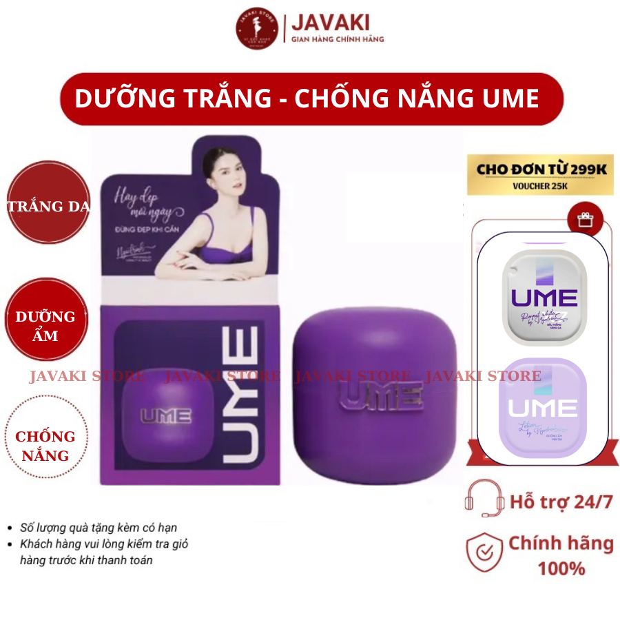Combo Dưỡng Trắng Da Body Ume Ngọc Trinh Giúp Trắng Da, Chống Nắng Toàn ...
