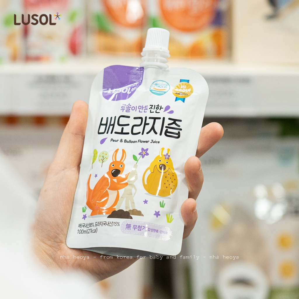 NƯỚC LÊ HOA CHUÔNG CÁT CÁNH LUSOL HÀN QUỐC VỊ ĐẬM MÀU TÍM VÀ VỊ DỊU MÀU CAM | Shopee Việt Nam