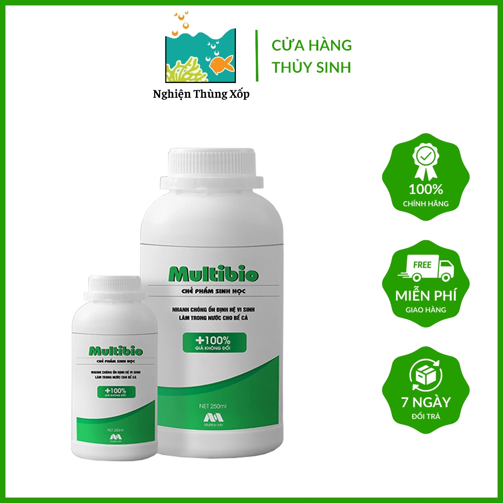 Vi Sinh MultiBio Plus - Khử mùi hôi tanh, làm trong nước, bổ sung men ...