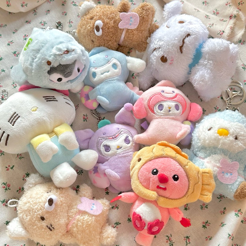 [ FLUFFY FLUFFY 2 elwynty ] Keychain | Keyring | Móc khoá gấu bông mềm ...