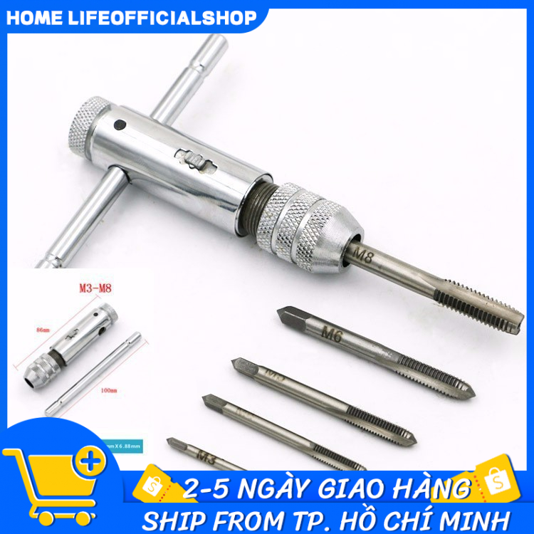 Tay Quay TaRo tự động dài 100mm m3-m8 kèm 5 mũi ta rô | Shopee Việt Nam