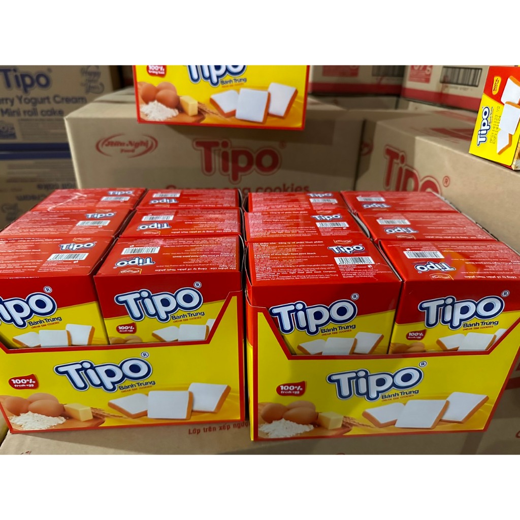 Lốc 12 hộp Bánh trứng Tipo Lễ Hữu Nghị 39g x 48 hộp/thùng | Shopee Việt Nam