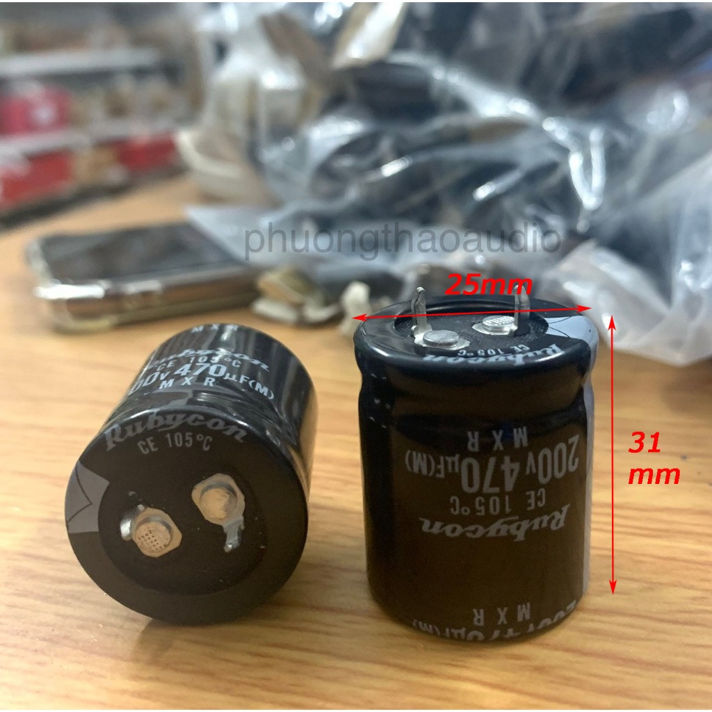 Tụ Rubycon CE 470uf 200v chuyên dùng cho audio | Shopee Việt Nam